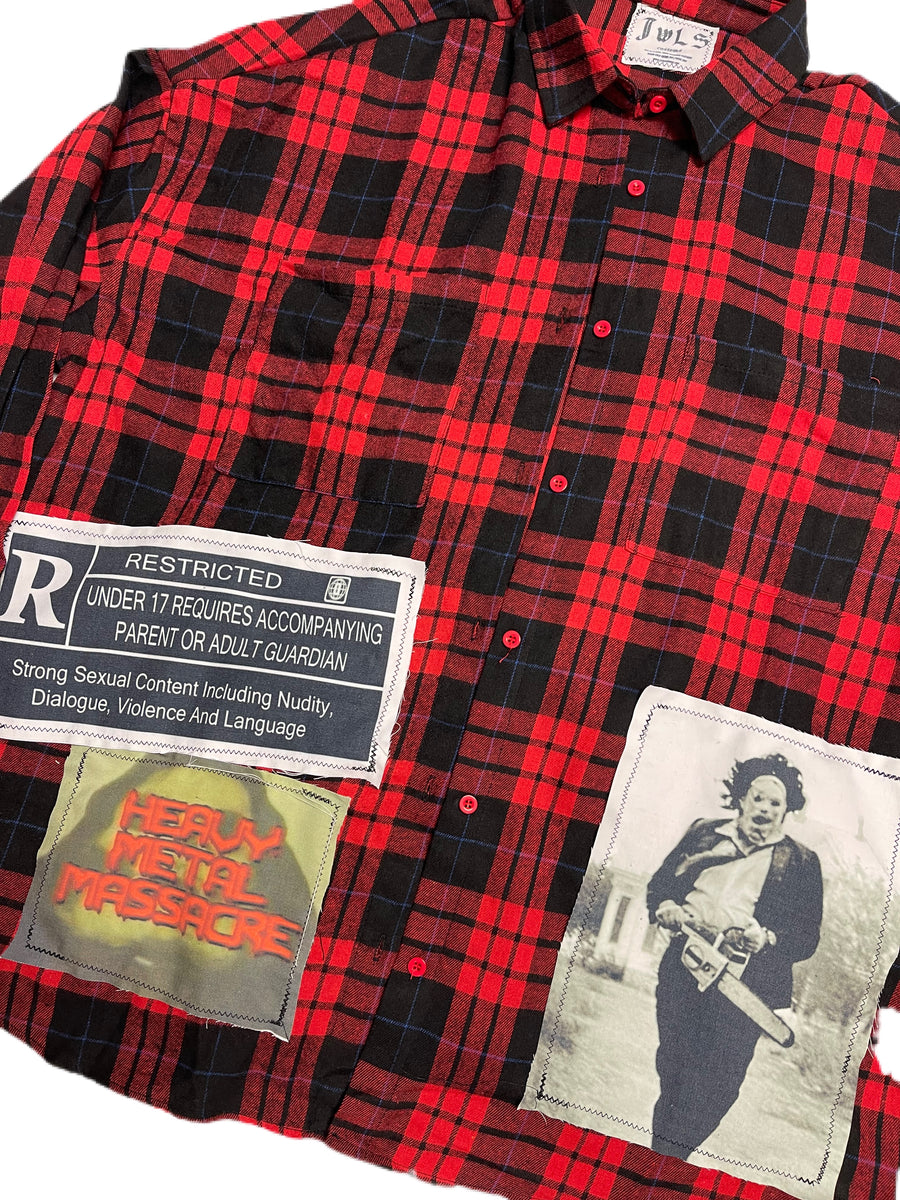 HEAVY METAL MASSACRE // Custom Flannel – JWLS CUSTOMS